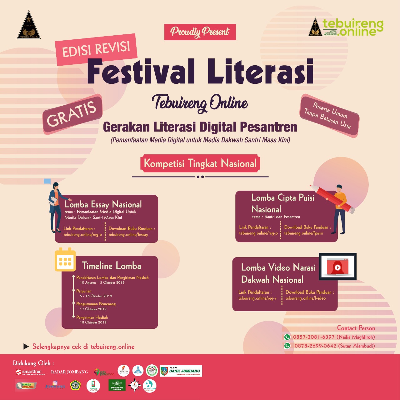 Ikuti Festival Literasi, Gratis! | Tebuireng Online