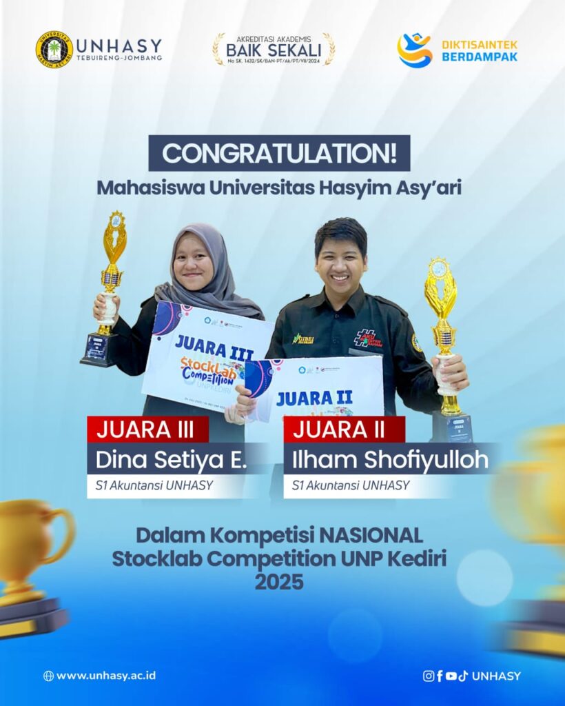 Mahasiswa UNHASY Raih Juara di Kompetisi Nasional Stocklab UNP Kediri 2025 - Itinku